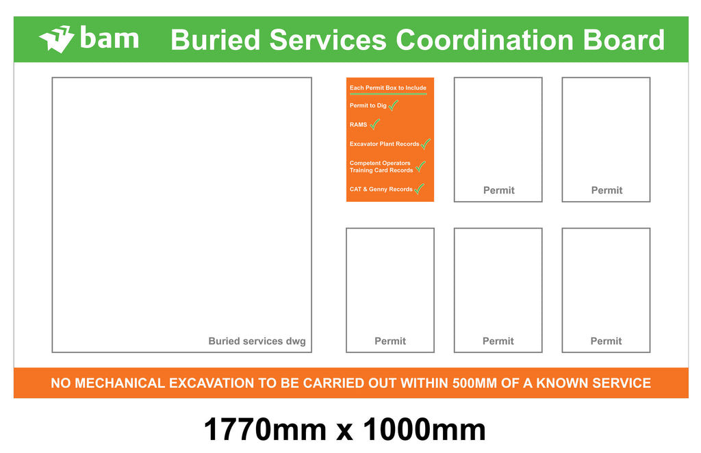 Buried Services 1770 x 1000mm – BAM Site Direct