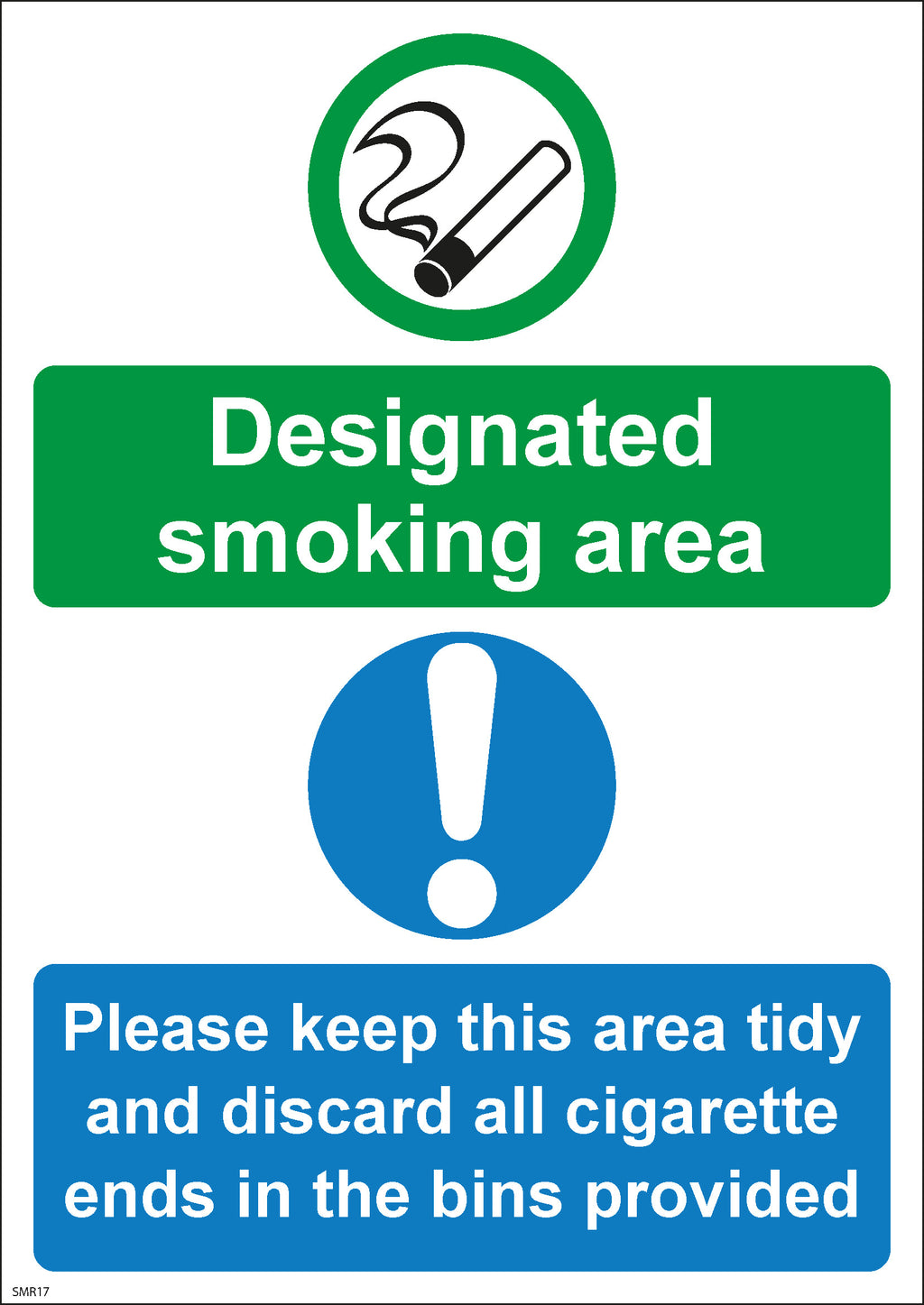 Smoking area-Keep tidy – BAM Site Direct