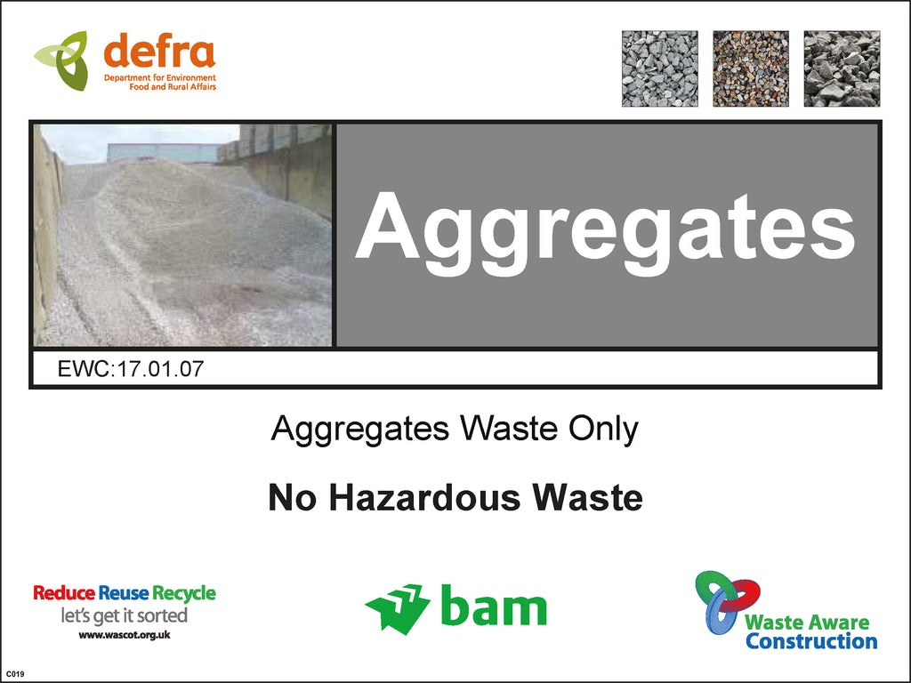 Waste Sign - Aggregates – BAM Site Direct