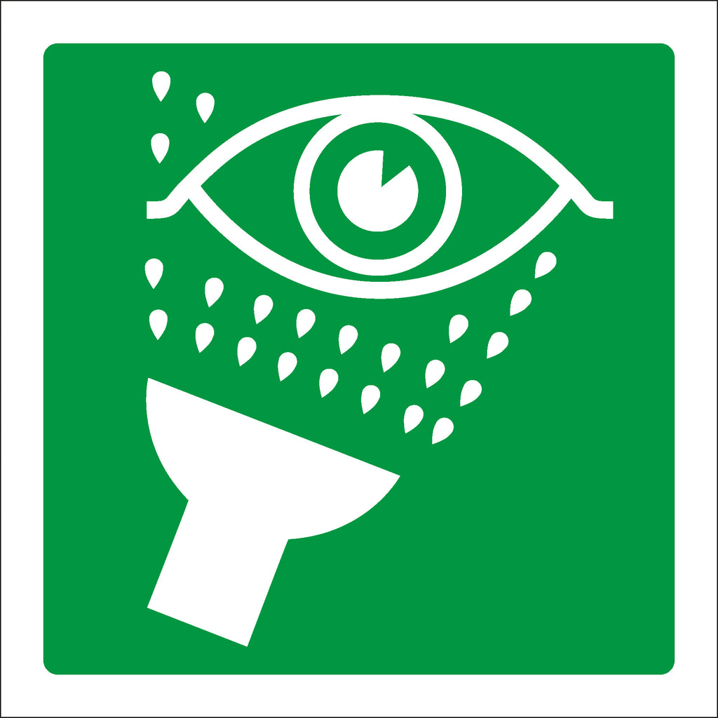First Aid Sign - Eye wash logo – BAM Site Direct